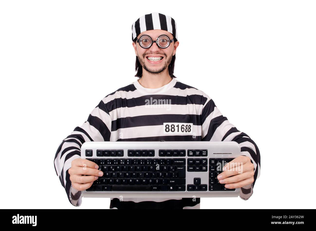 Hand cuffs and keyboard hi-res stock photography and images - Alamy