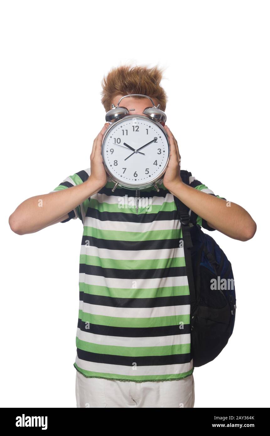 Student being late with his deadlines Stock Photo - Alamy