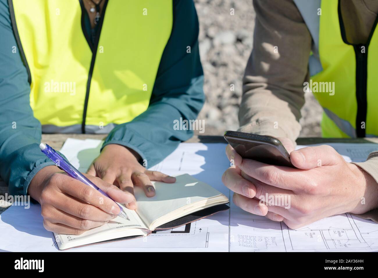 Construction site notes hi-res stock photography and images - Alamy