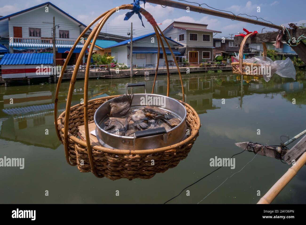 Fishing wicker basket fish hi-res stock photography and images - Alamy