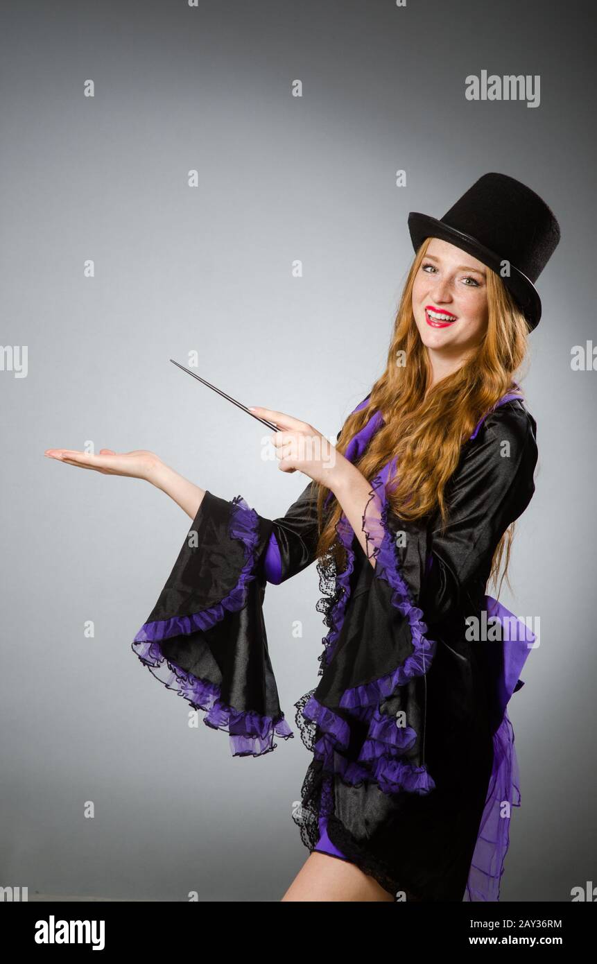 Witch doing her dirty tricks Stock Photo - Alamy