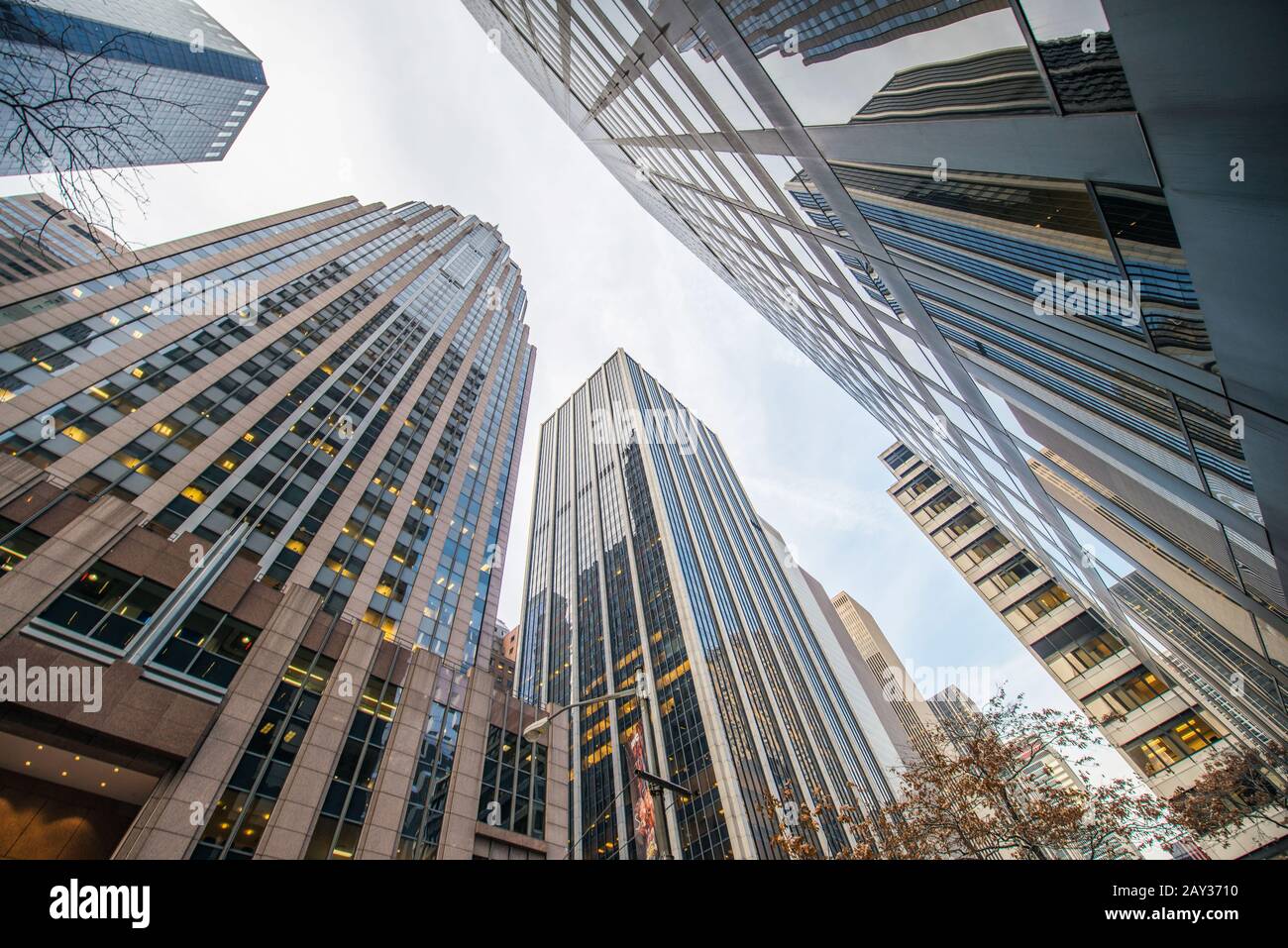 Tall skyscrapers shot with perspective Stock Photo - Alamy