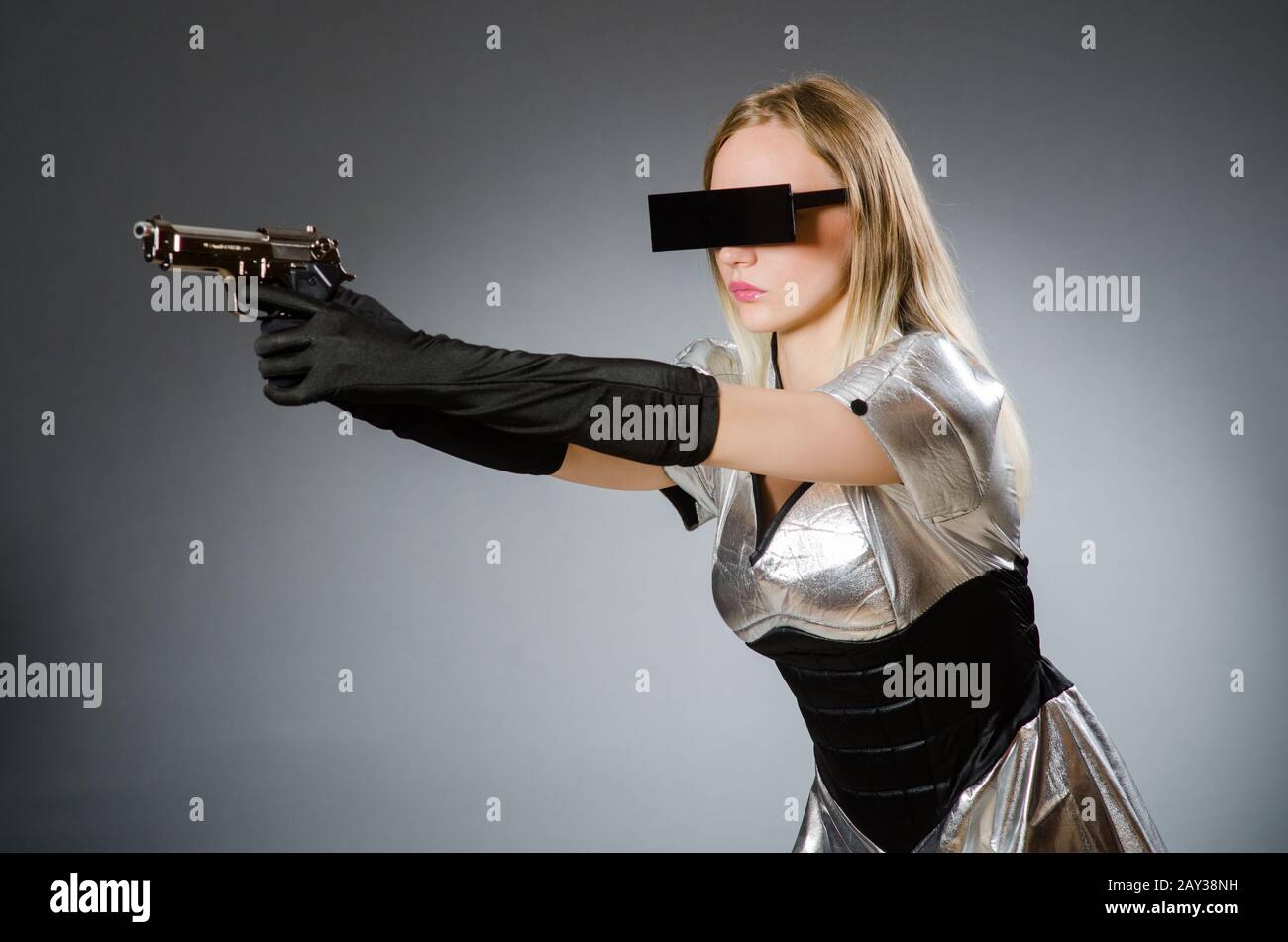 Tech woman in futuristic concept Stock Photo - Alamy