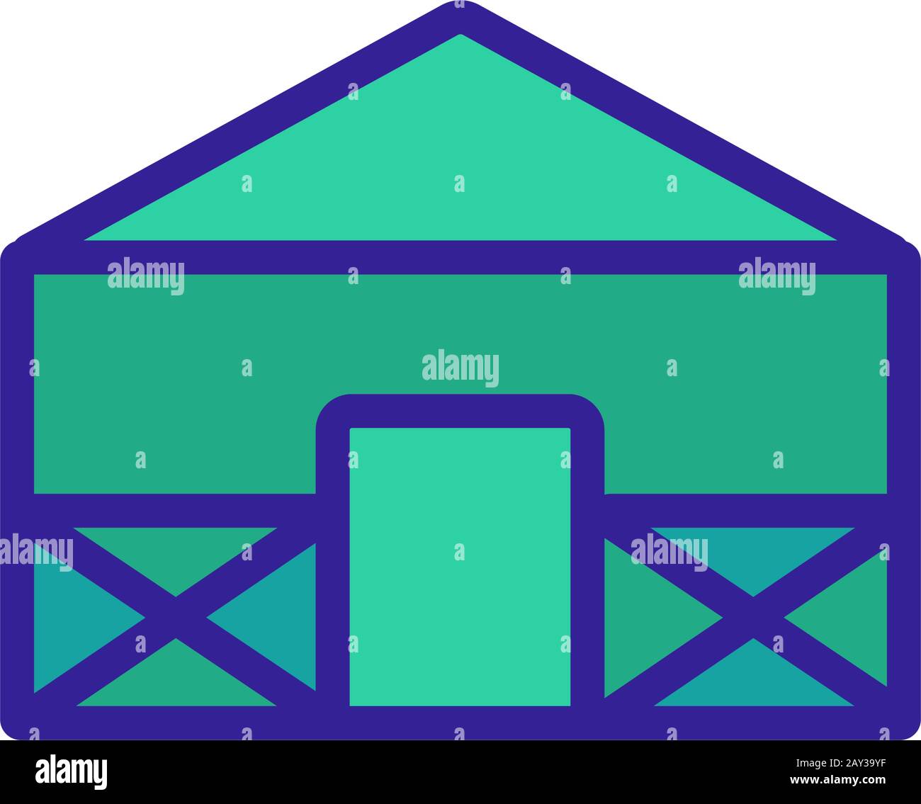 Farm icon vector. Isolated contour symbol illustration Stock Vector ...