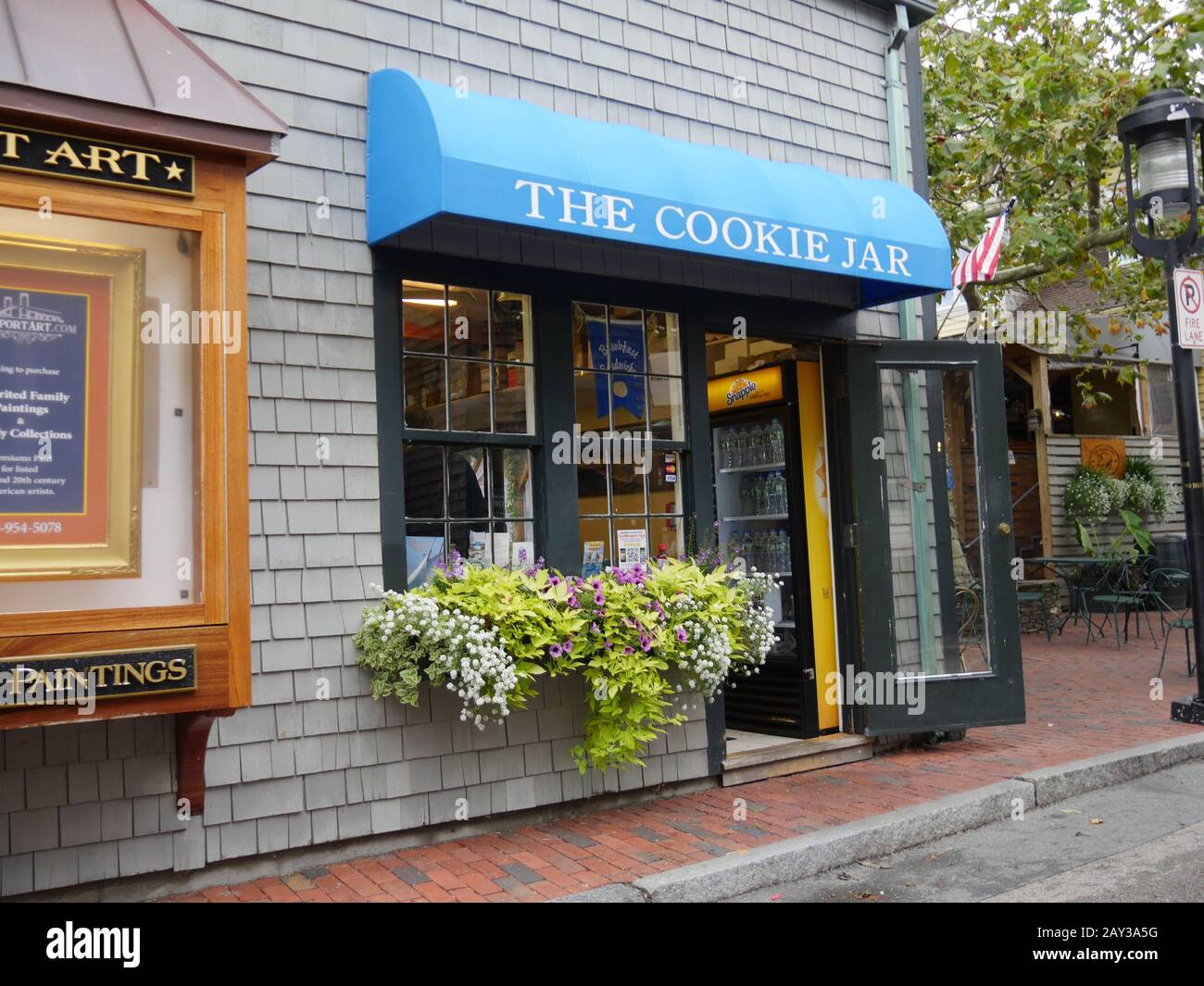 Newport, Rhode Island-September 2017: Entrance door of The Cookie Jar ...