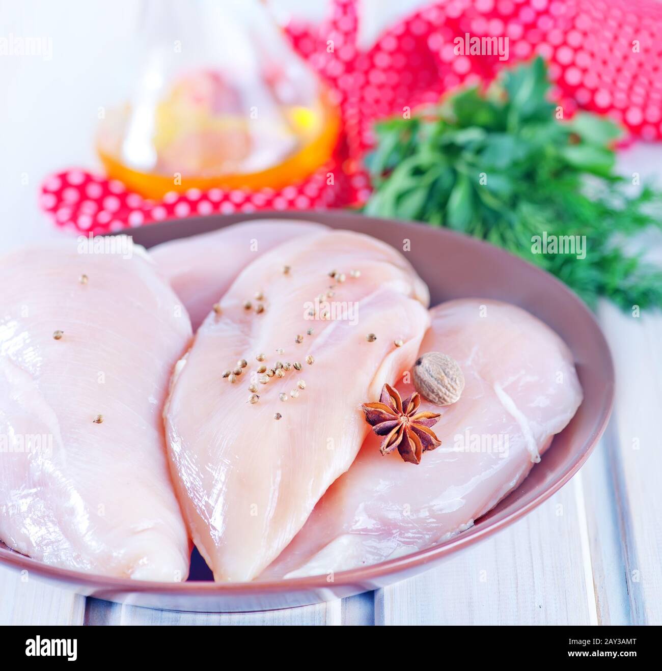 raw chicken fillet Stock Photo - Alamy