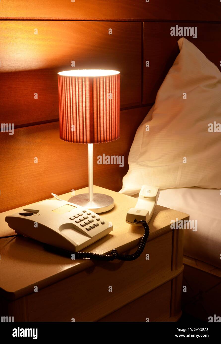 Telephone service in hotel room hi-res stock photography and images - Alamy