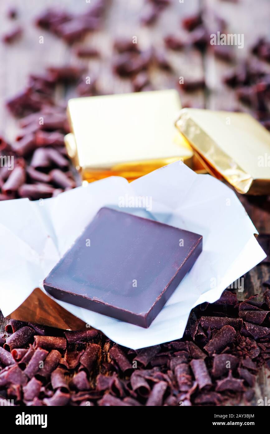 Empty chocolate wrapper table hi-res stock photography and images - Alamy