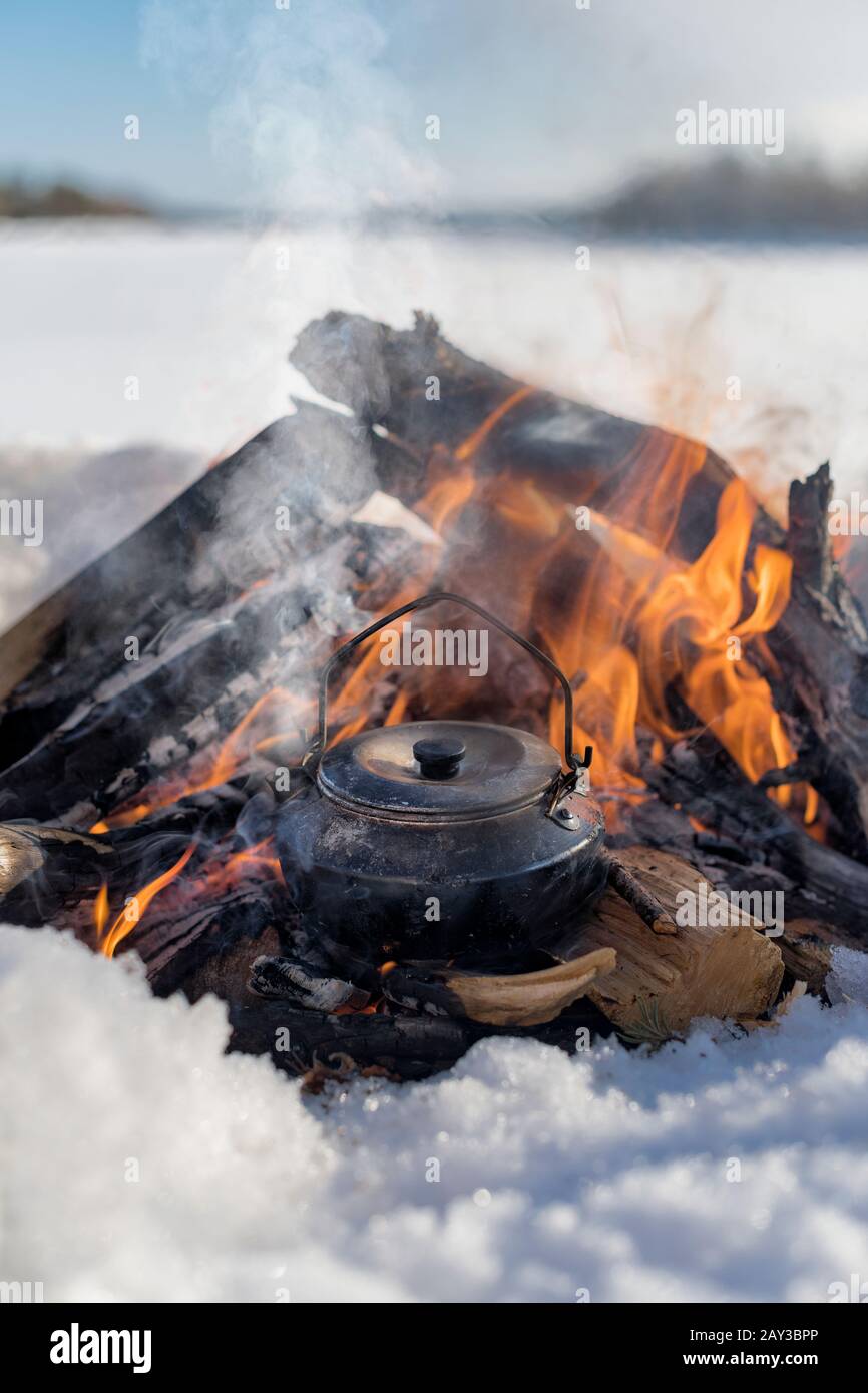 Campfire Kettle High Resolution Stock Photography and Images - Alamy