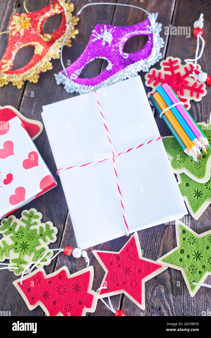 Stack of envelopes ribbon hi-res stock photography and images - Alamy