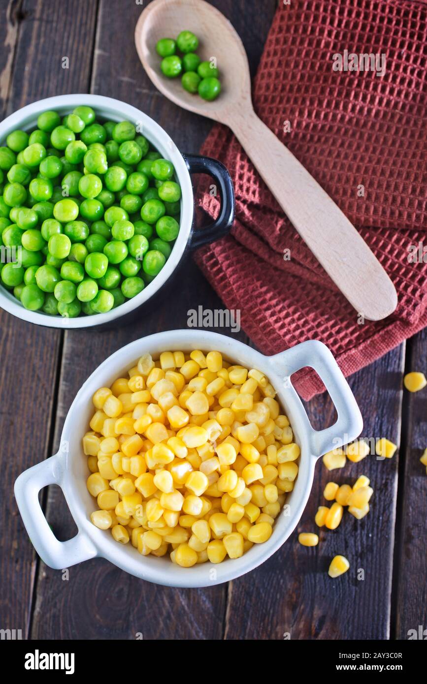 corn and peas Stock Photo - Alamy