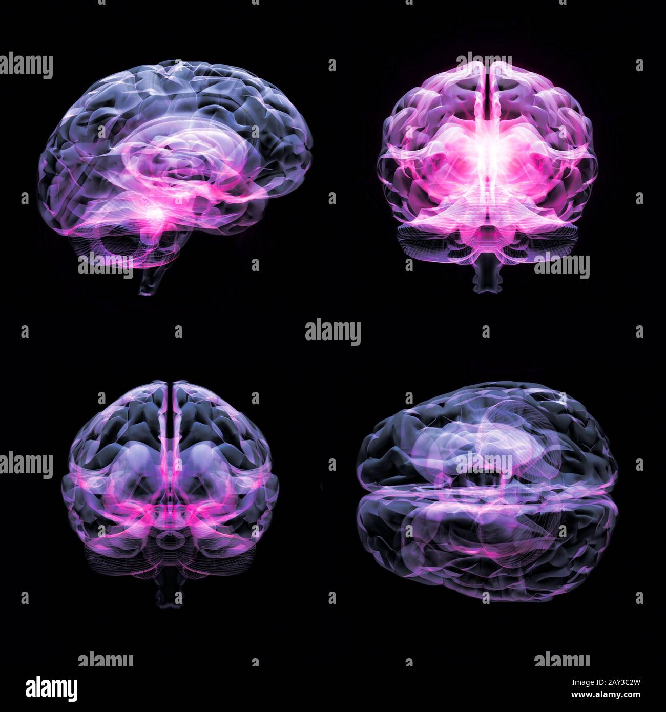Creative human brain side profile hi-res stock photography and images ...