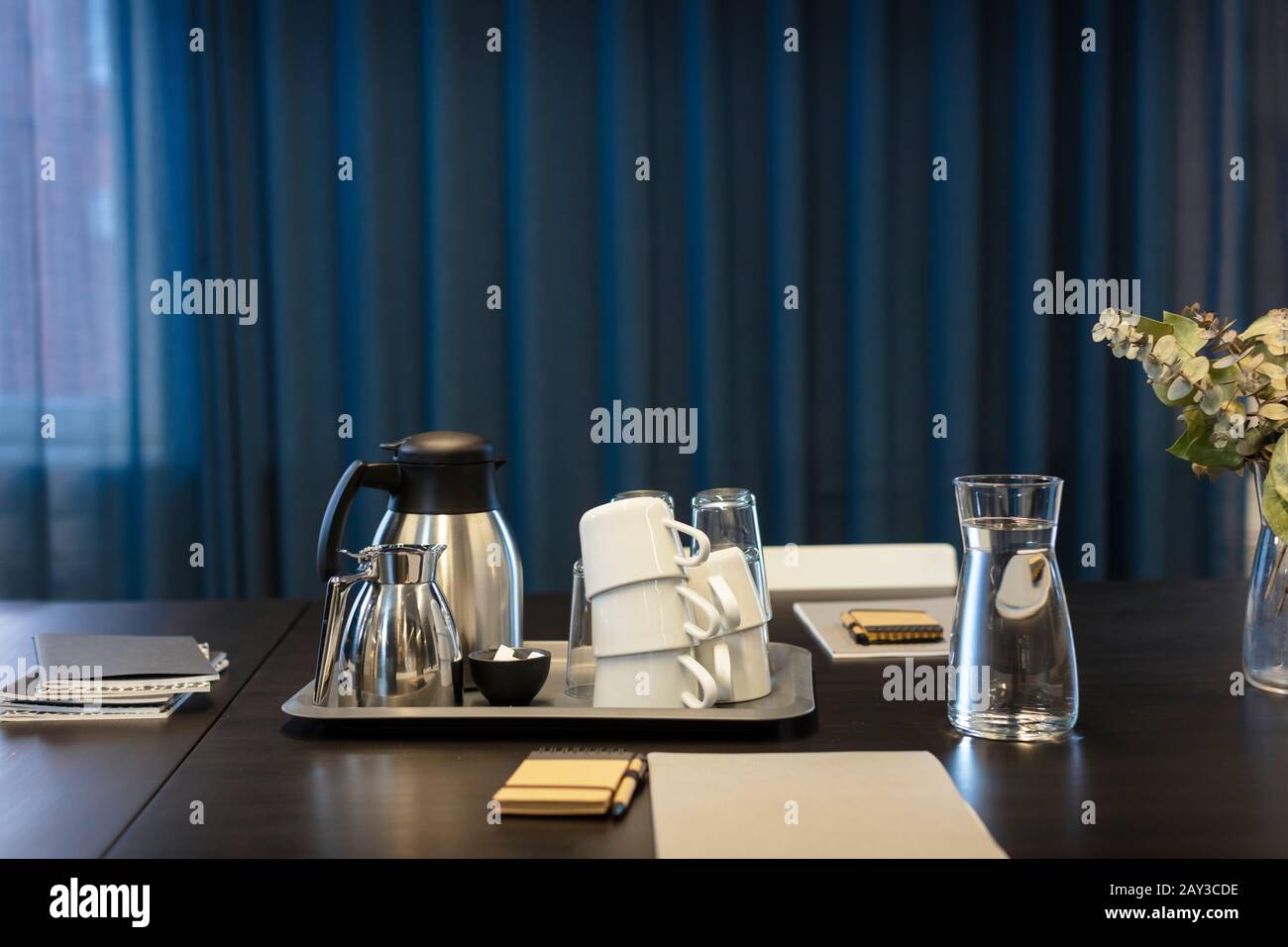 Drinks for business meeting Stock Photo - Alamy