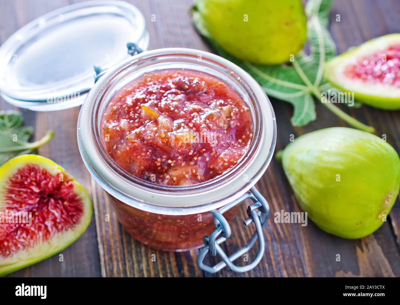 Figs jam in glass hi-res stock photography and images - Alamy