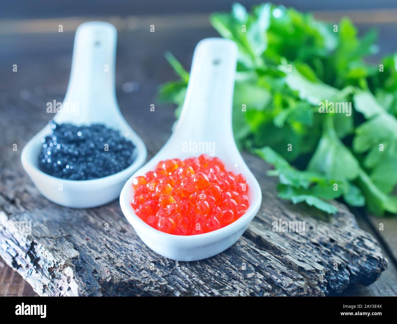 red and black caviar Stock Photo - Alamy
