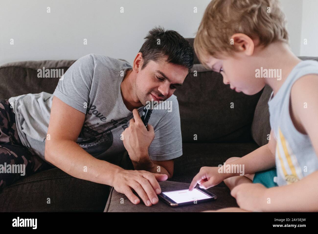 Father and son communication hi-res stock photography and images - Alamy