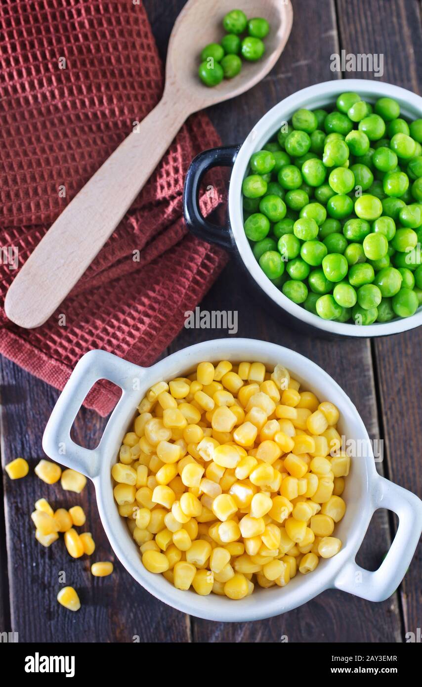 corn and peas Stock Photo - Alamy