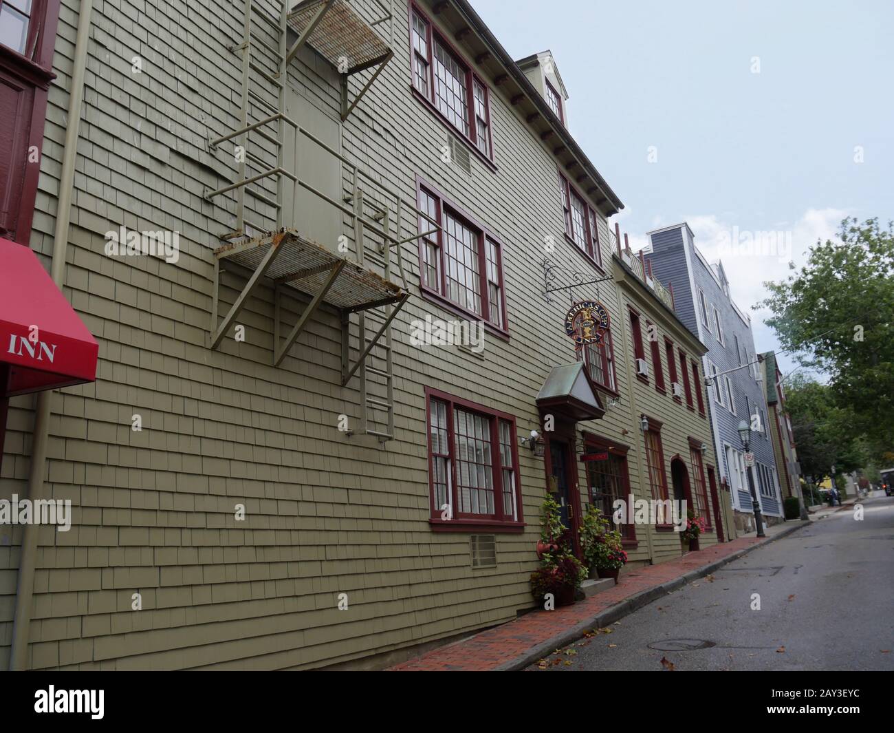 Newport, Rhode Island-September 2017: Side view of the America's Cup ...
