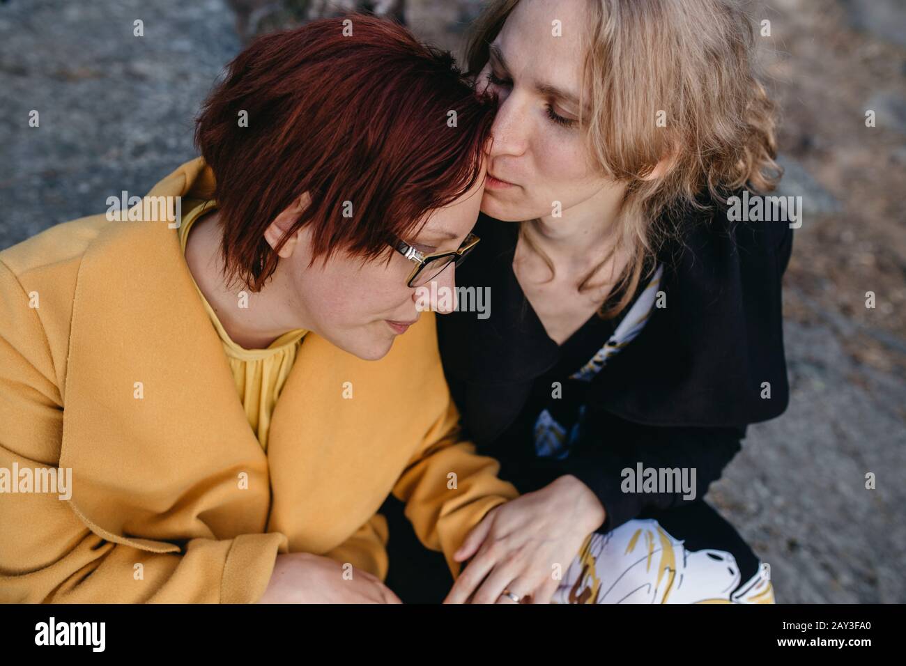 Female couple together Stock Photo - Alamy