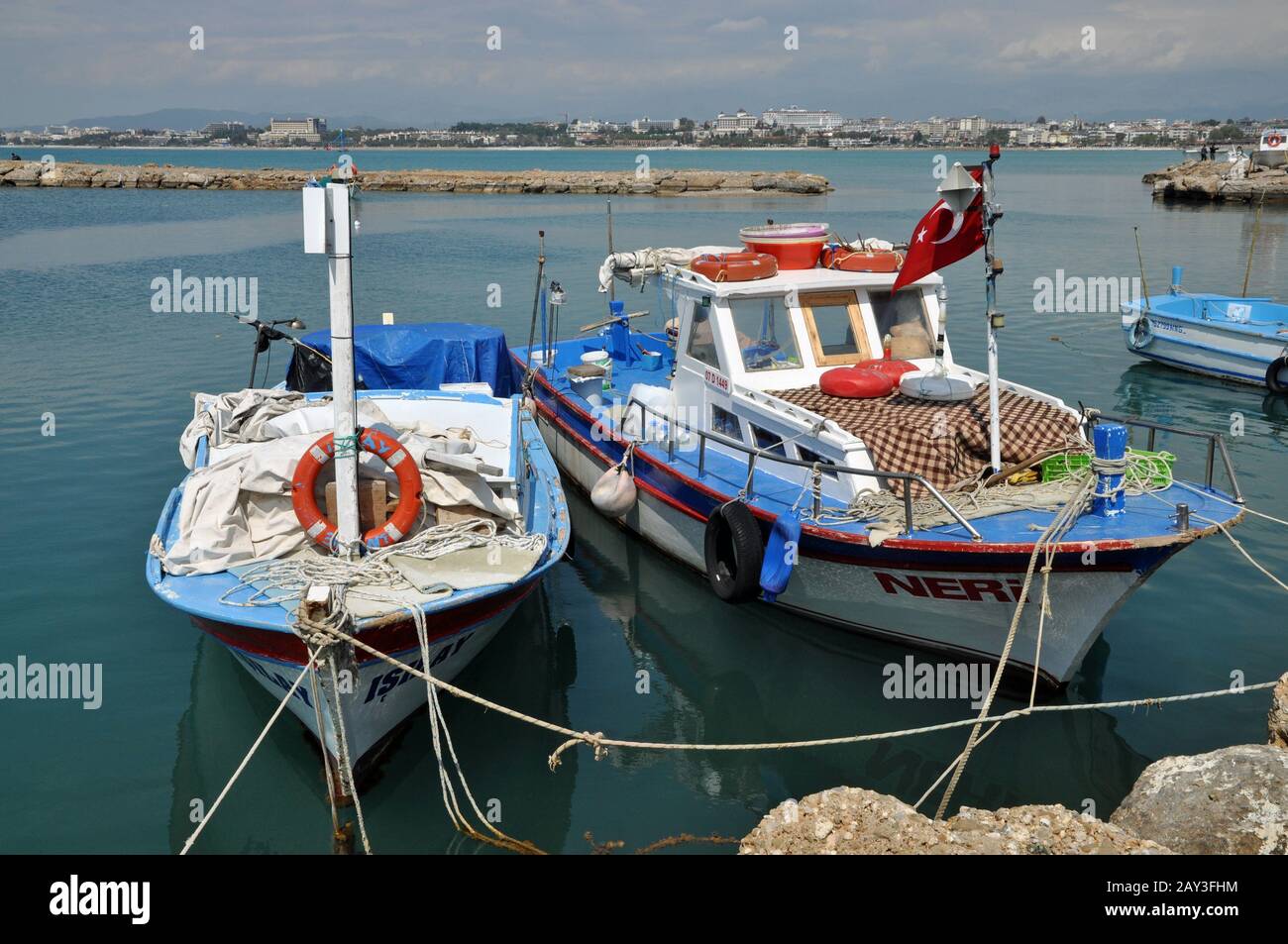 Port in Side, Turkey Stock Photo - Alamy