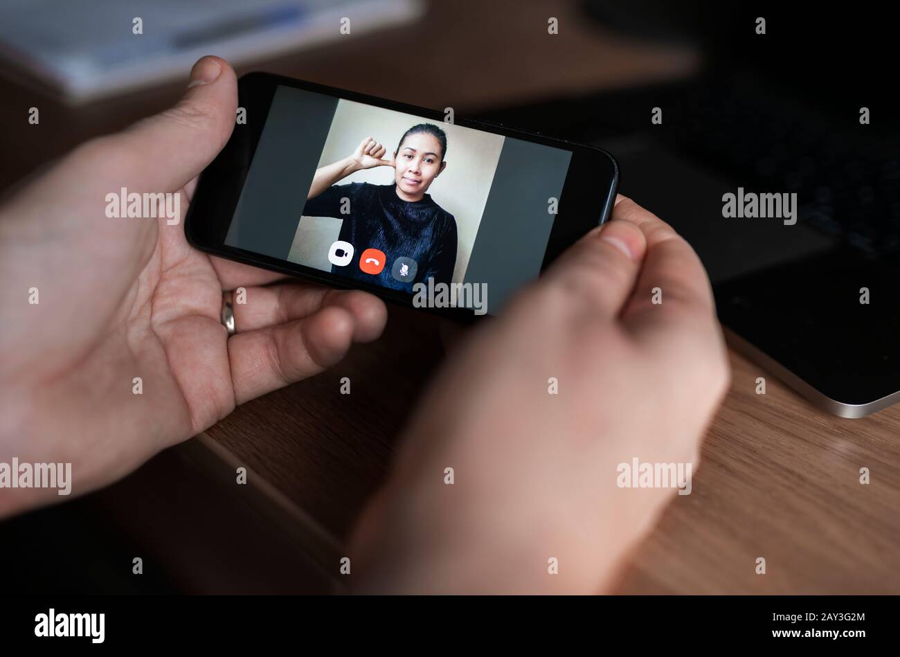 Communication for the deaf hi-res stock photography and images - Alamy