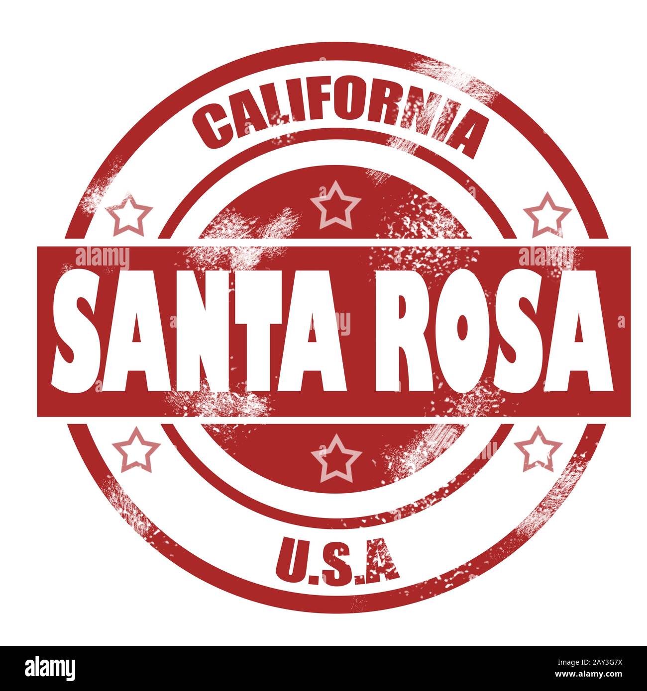 Santa Rosa Stamp Stock Photo - Alamy