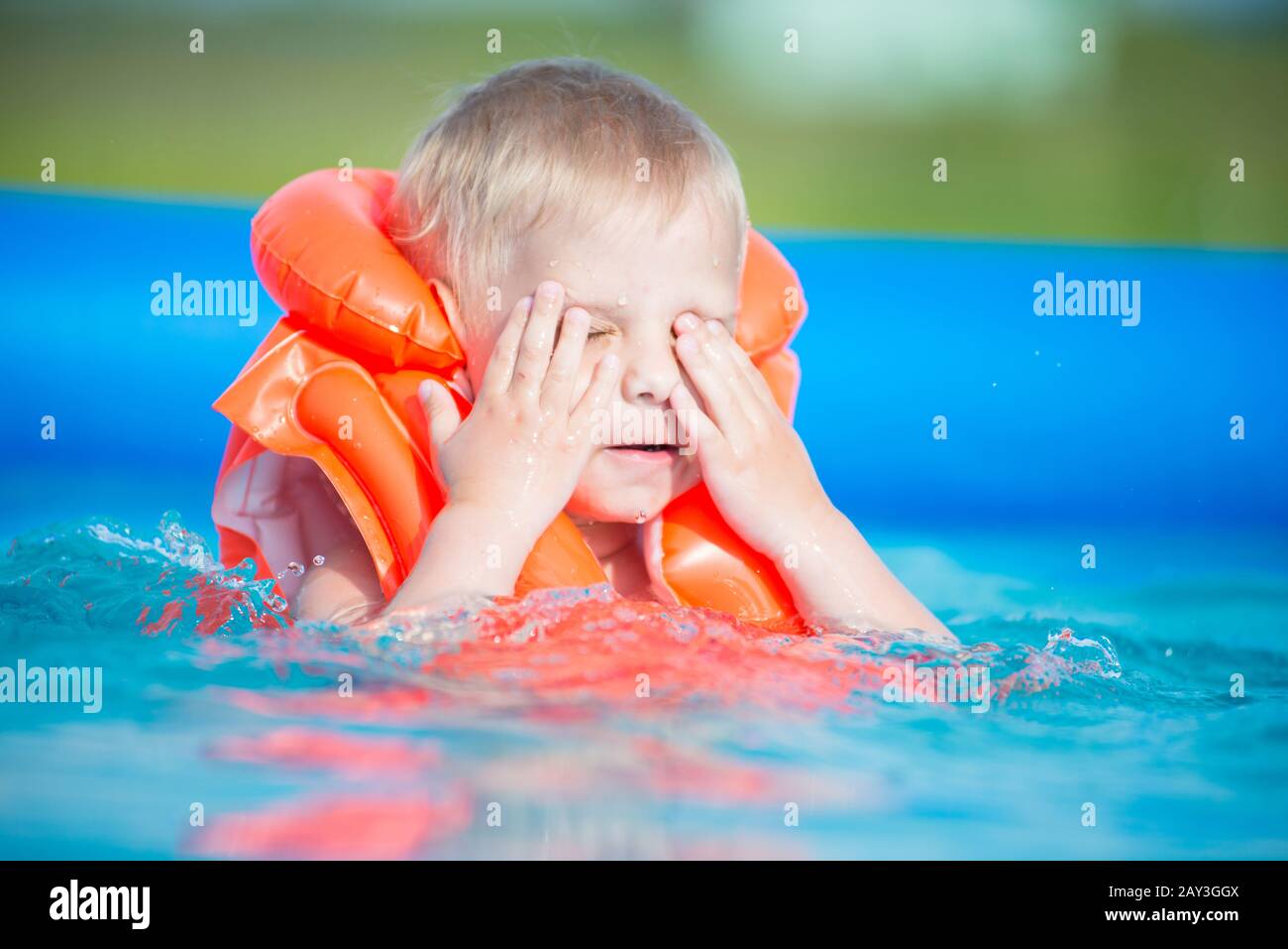 Boy swimmer outdoors portrait hi-res stock photography and images - Alamy