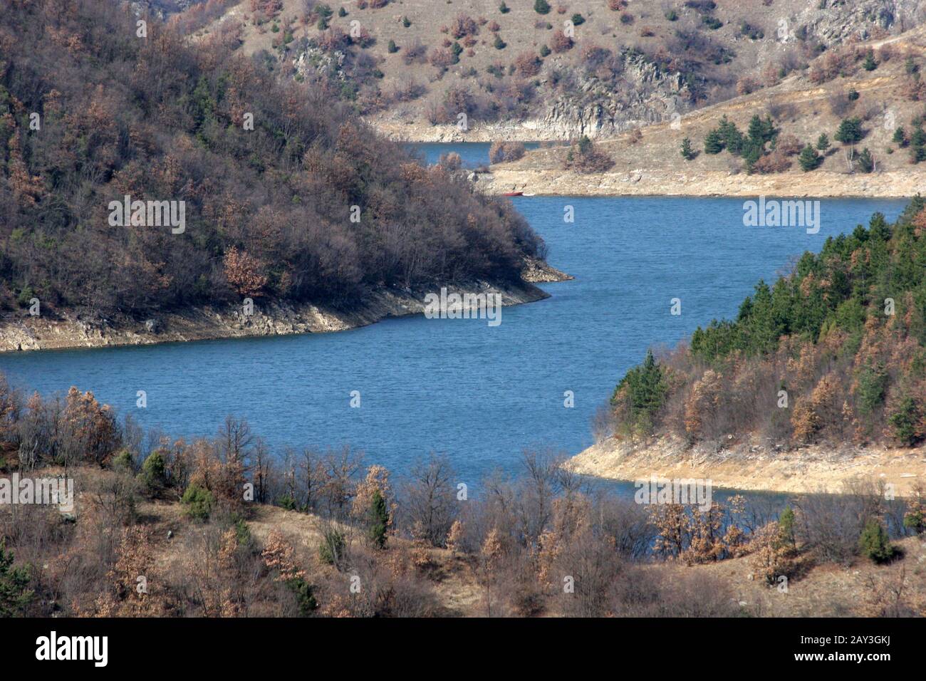 Vacha Reservoir or Antonivanovtsi Reservoir. Vacha Cascade involving ...
