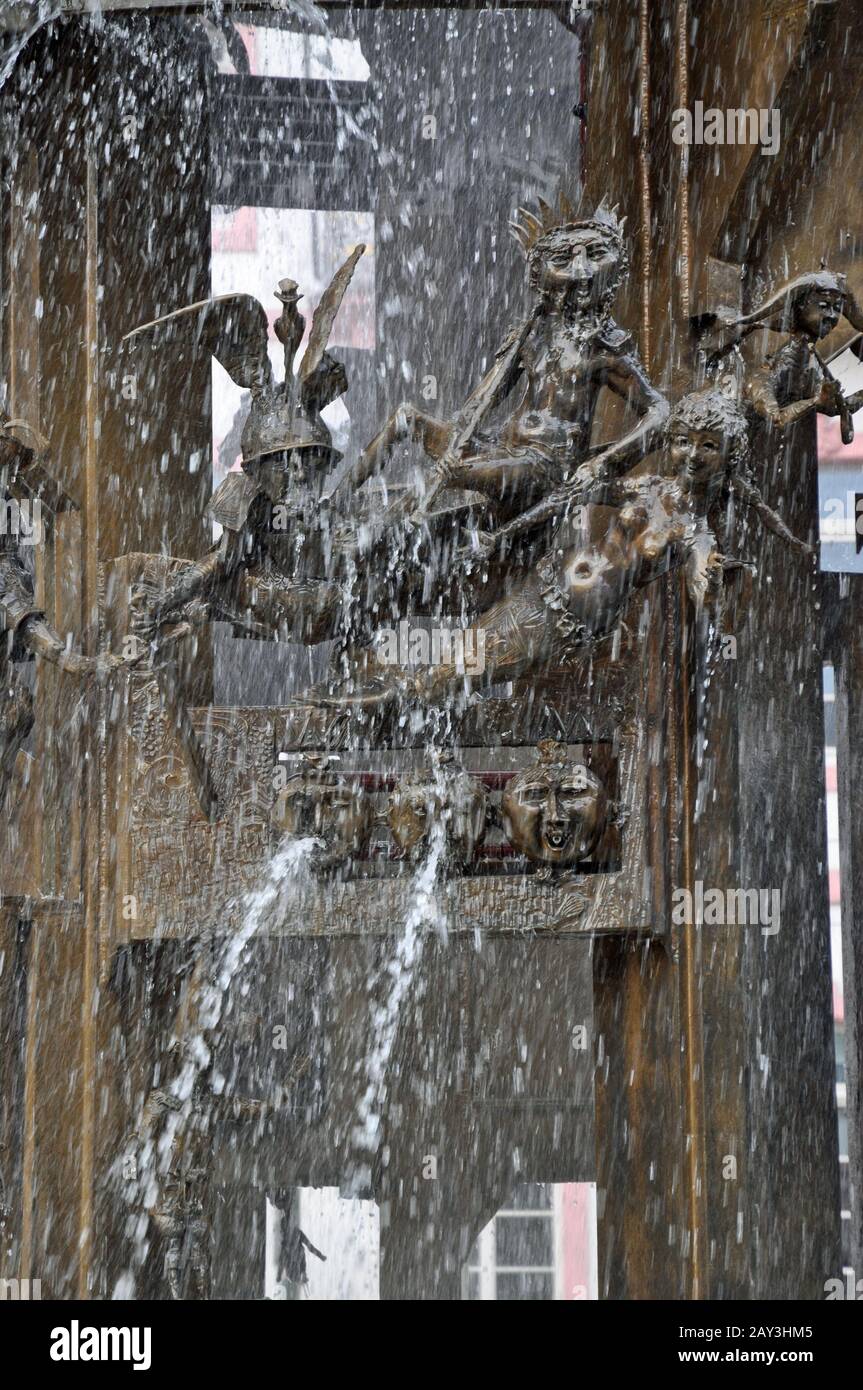 Carnival fountain in Mainz Stock Photo - Alamy