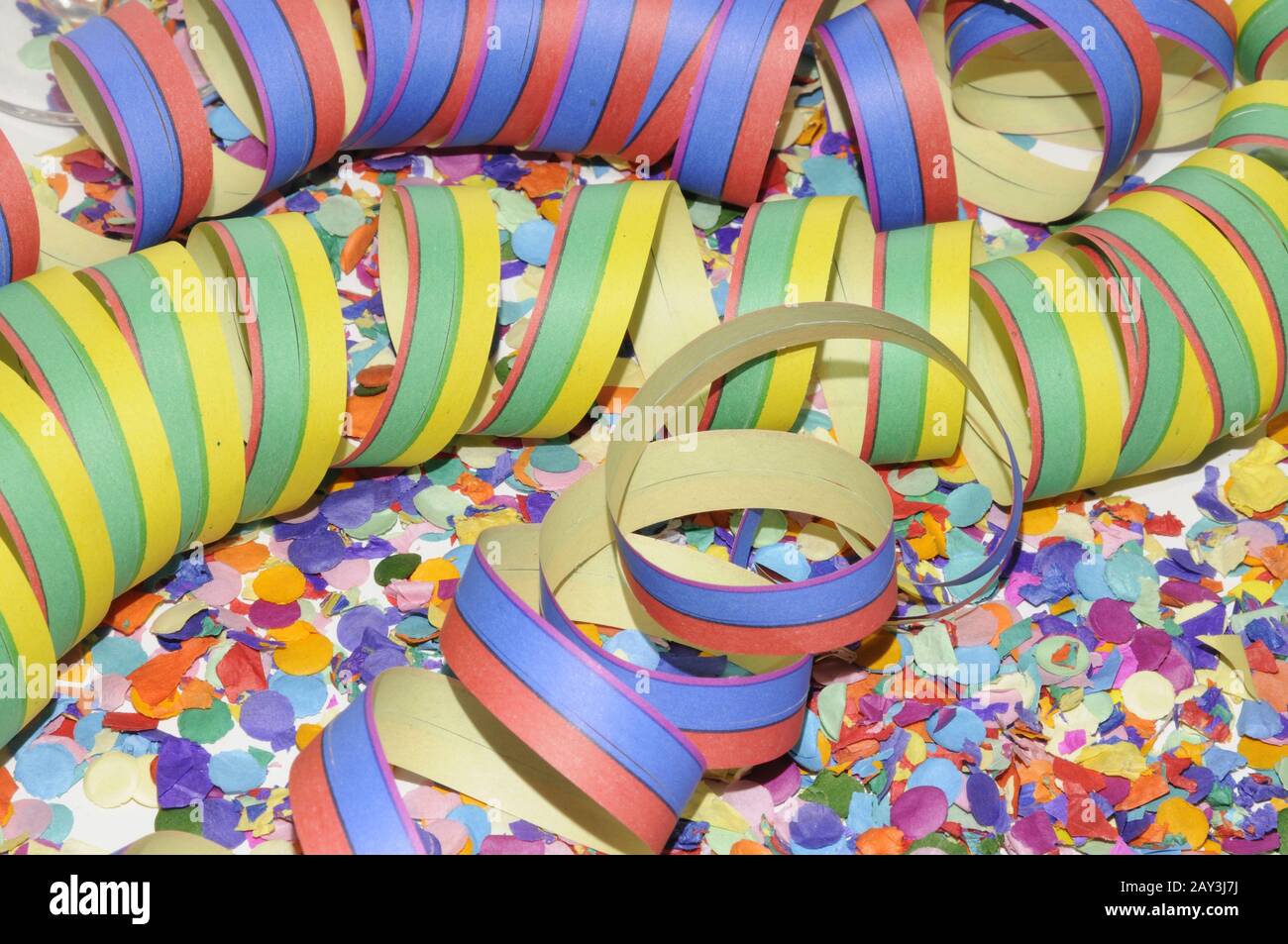 Confetti and air snakes Stock Photo - Alamy