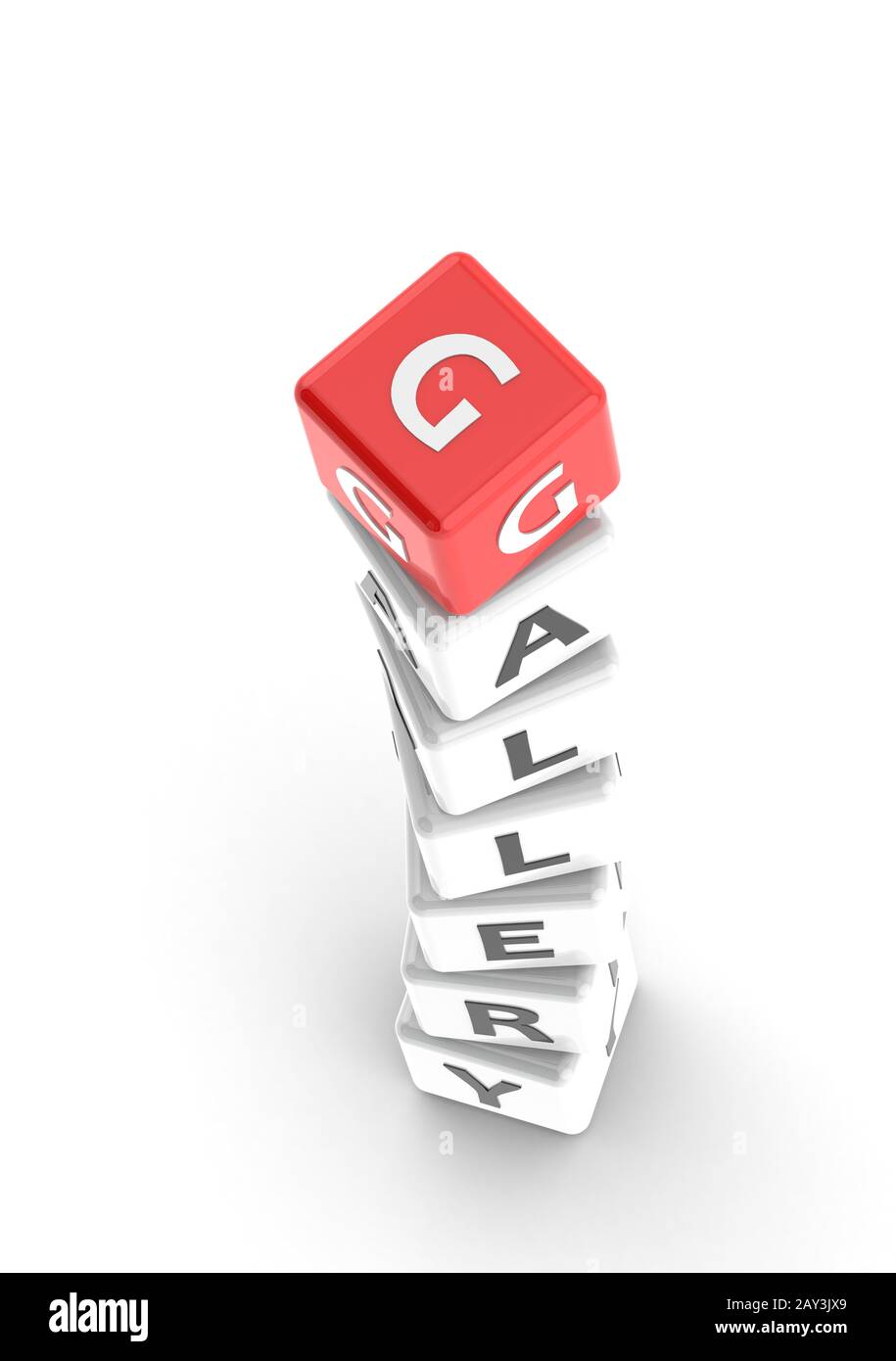 Gallery puzzle word Stock Photo - Alamy