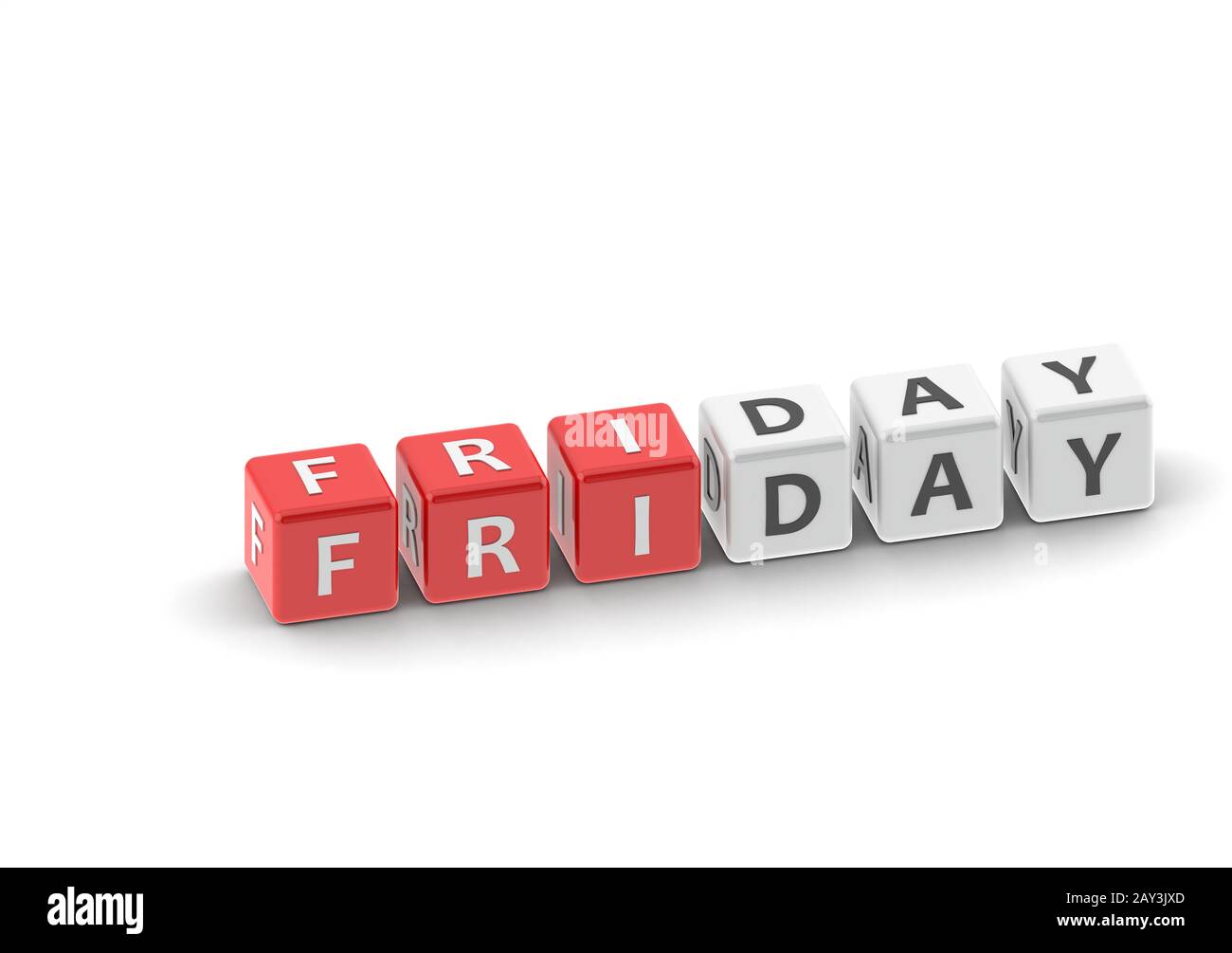 Friday puzzle word Stock Photo - Alamy