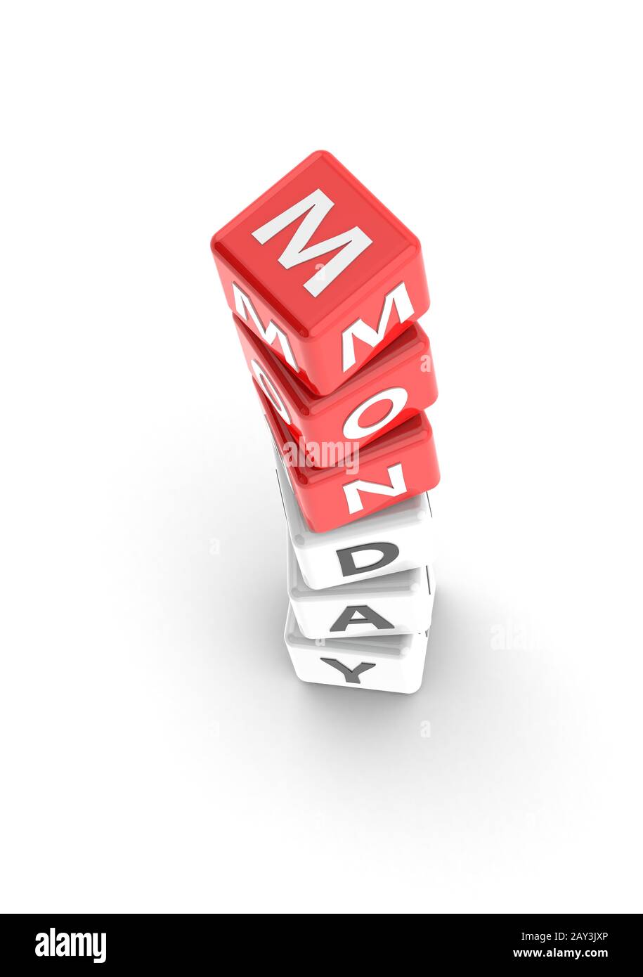 Monday puzzle word Stock Photo - Alamy