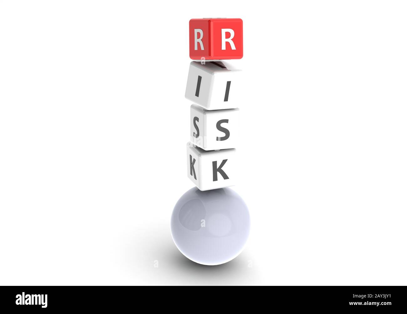 Risk puzzle word Stock Photo - Alamy