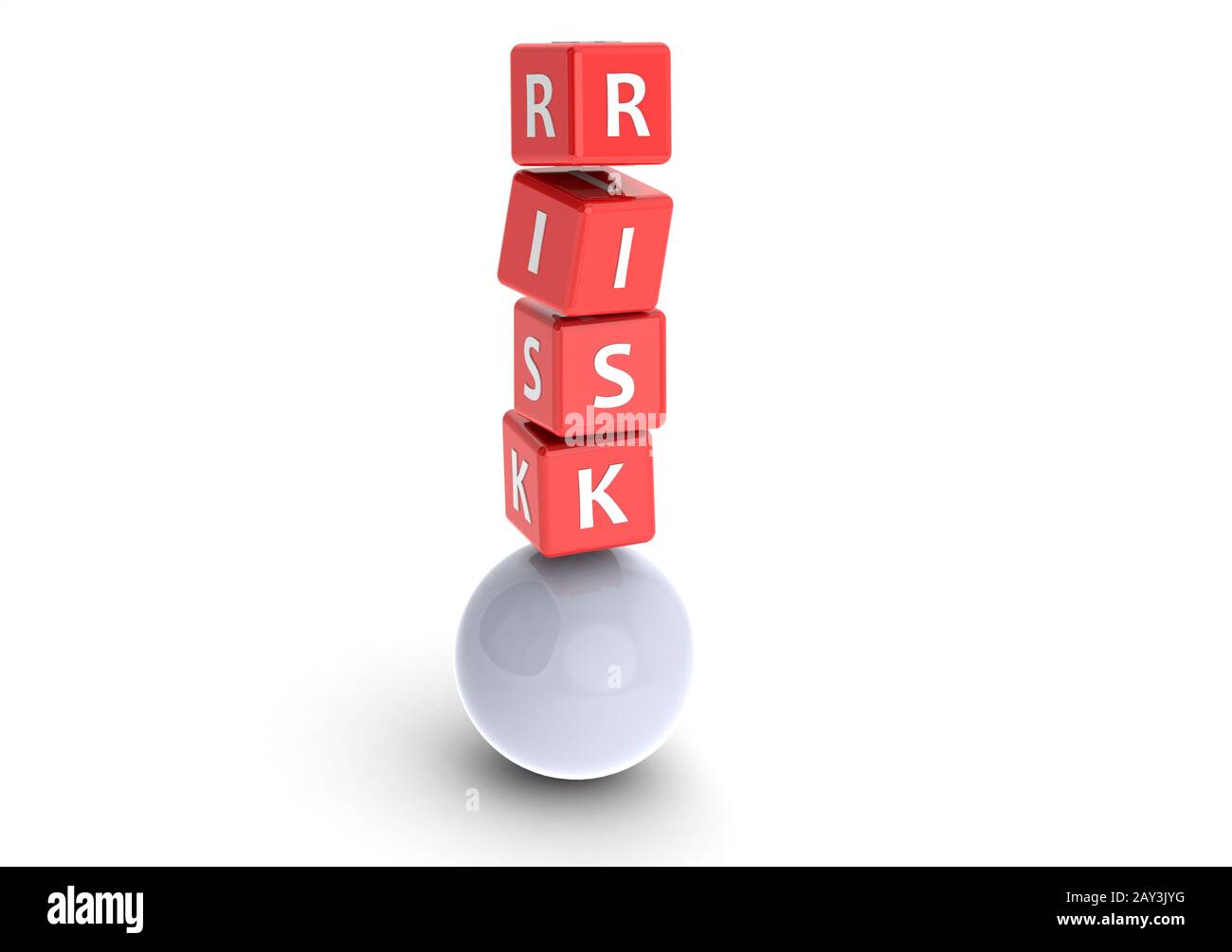Risk puzzle word Stock Photo - Alamy