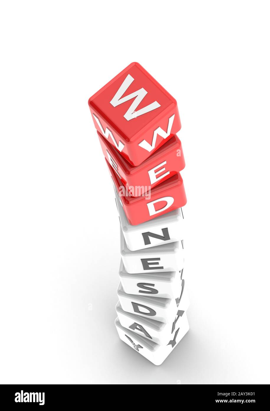 Wednesday puzzle word Stock Photo - Alamy