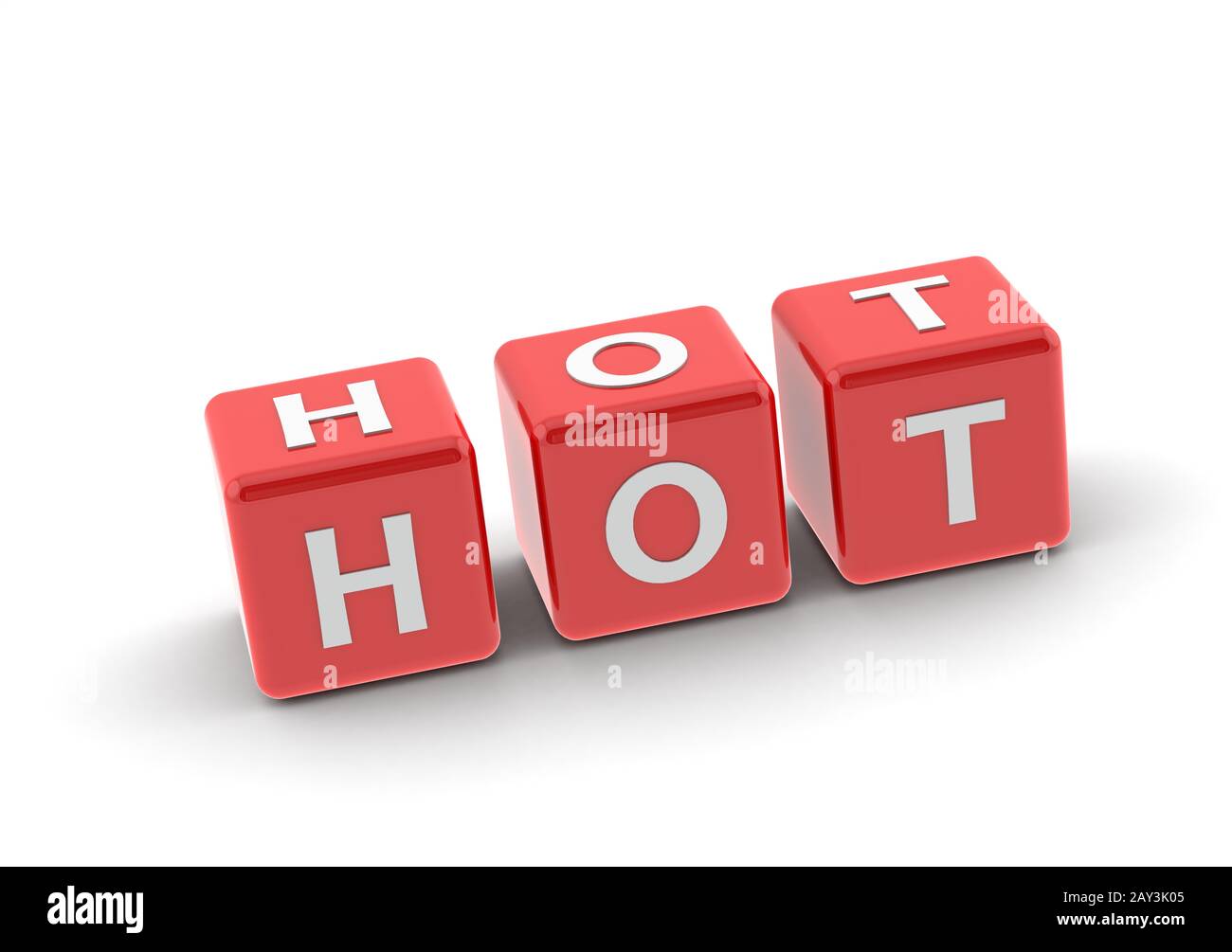 Hot puzzle word Stock Photo - Alamy