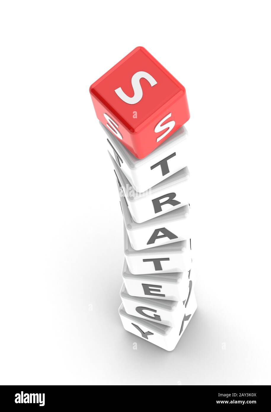 Strategy puzzle word Stock Photo - Alamy