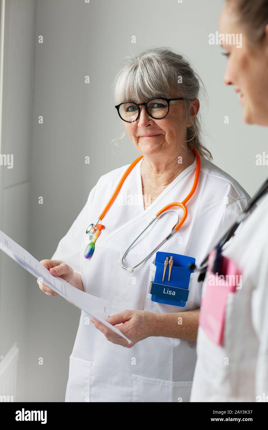 Female doctor at work Stock Photo - Alamy