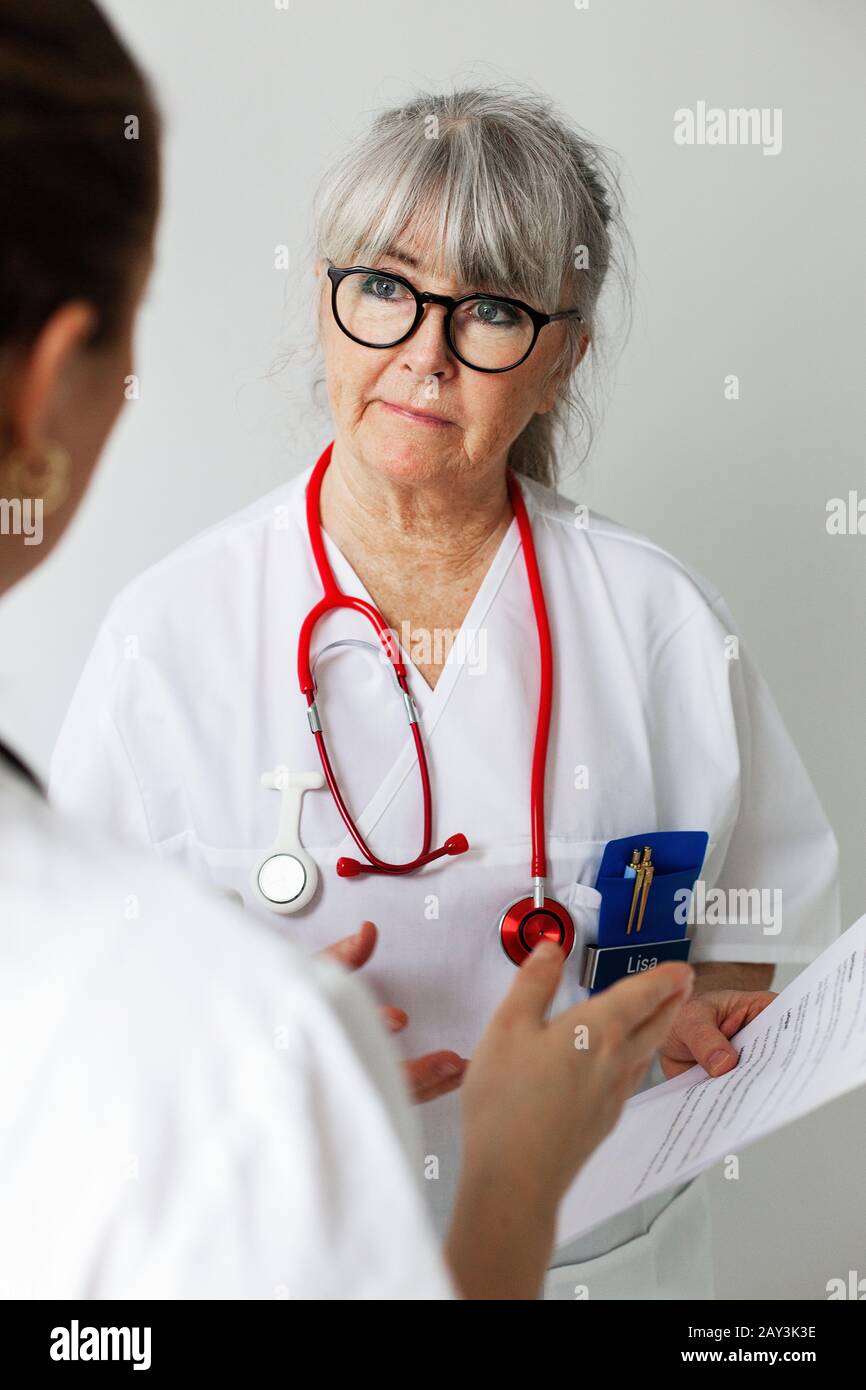 Female doctor at work Stock Photo - Alamy