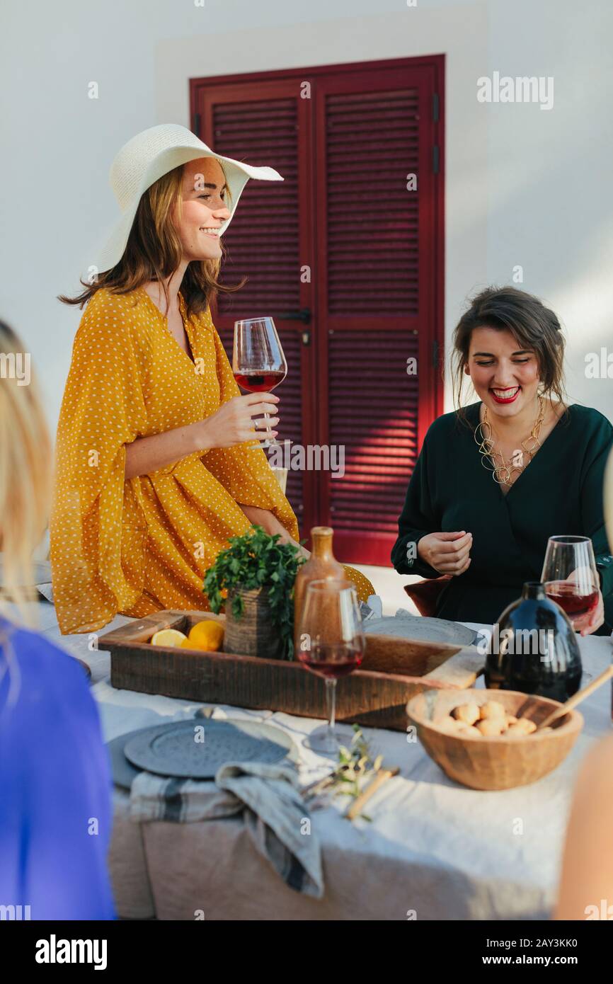 Happy female friends together Stock Photo - Alamy