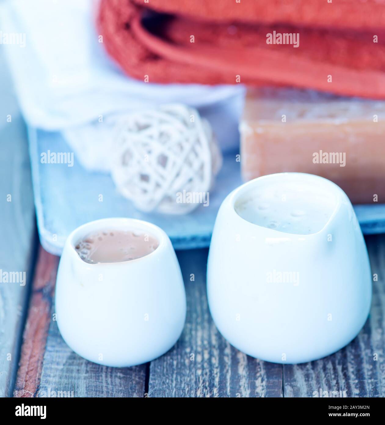 Soap and Body Lotion Stock Photo - Alamy