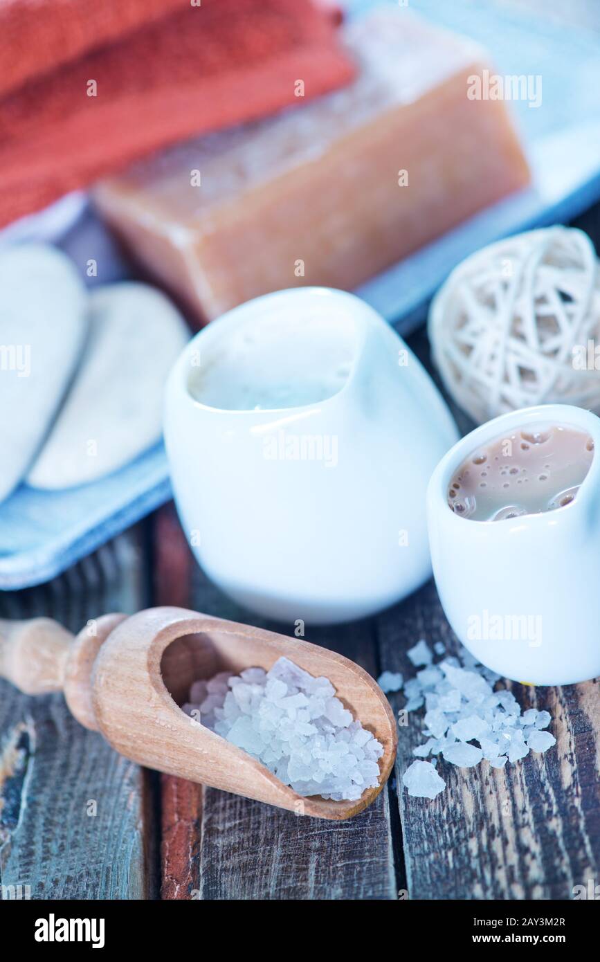 Soap and Body Lotion Stock Photo - Alamy