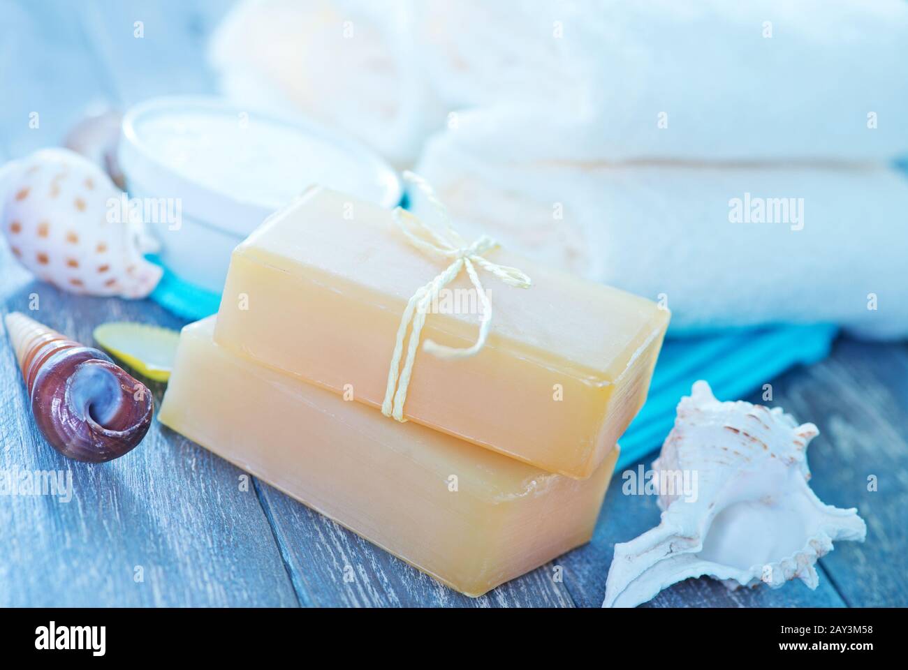 Soap and Body Lotion Stock Photo - Alamy