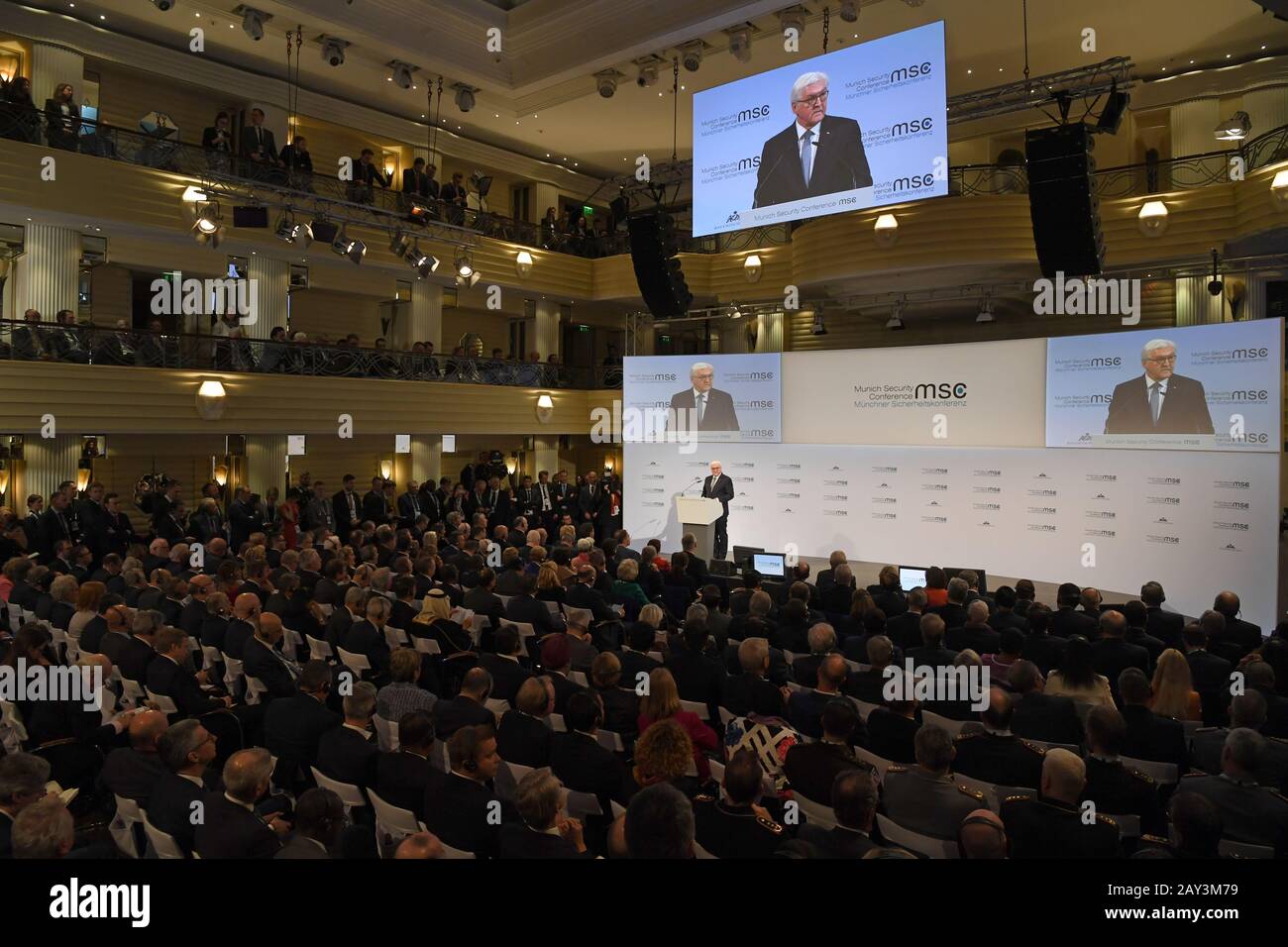 Munich, Germany. 14th Feb, 2020. Federal President Frank-Walter ...