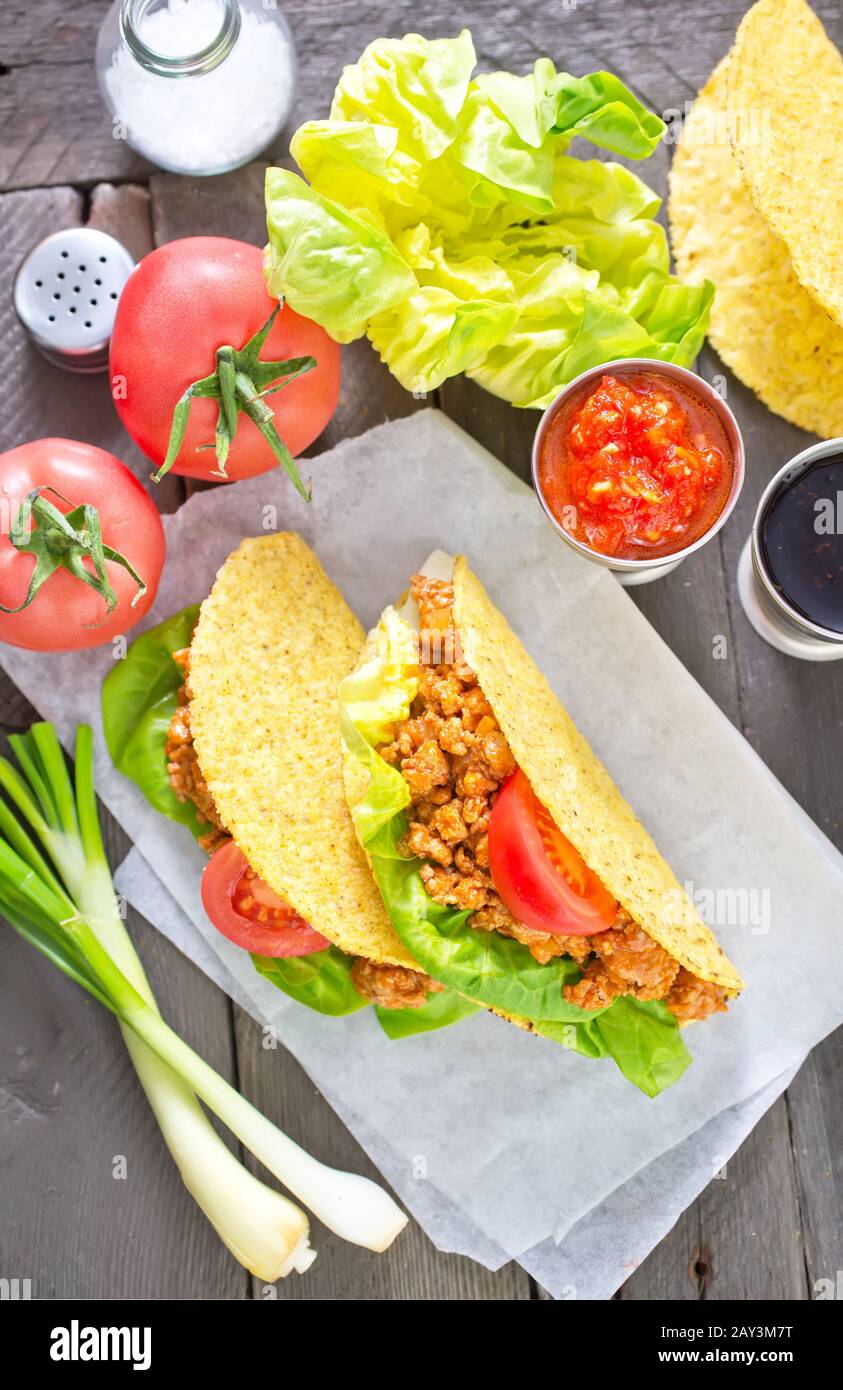 Taco toppings hi-res stock photography and images - Alamy