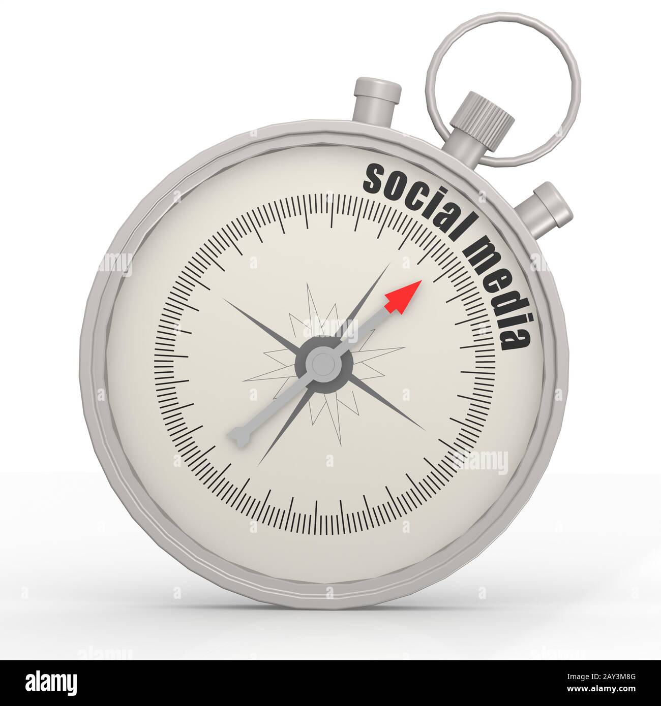 Social media compass Stock Photo - Alamy