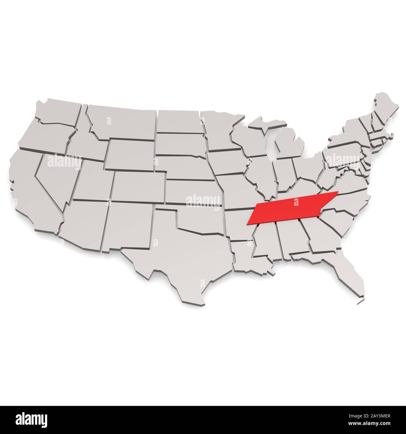 Tennessee us state black Cut Out Stock Images & Pictures - Alamy