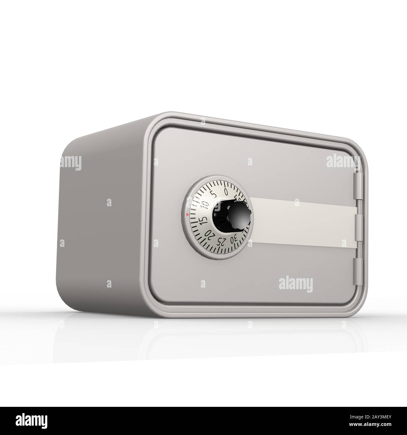Gray safe box with white background Stock Photo - Alamy