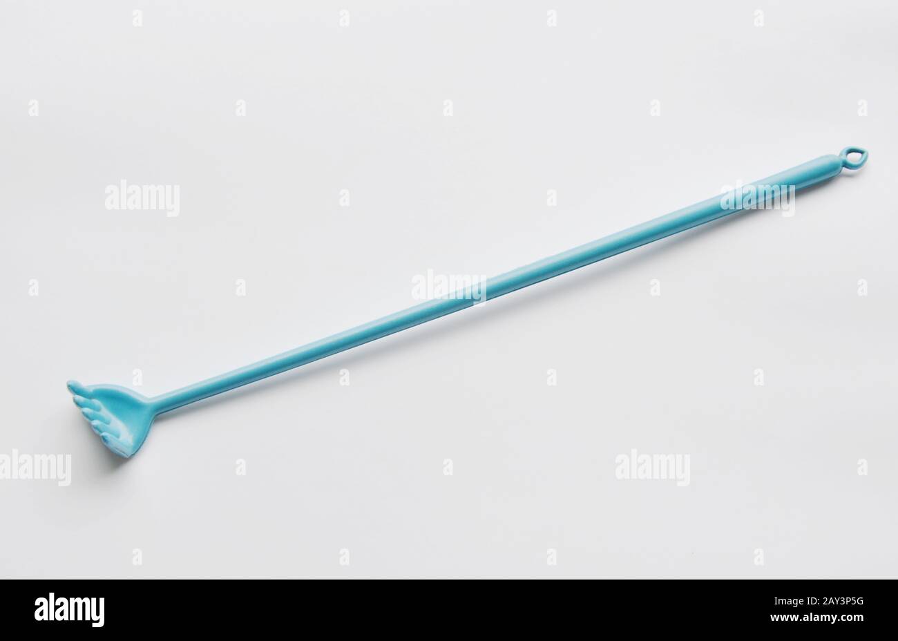 plastic scratched with long handle for back itchy on white background ...